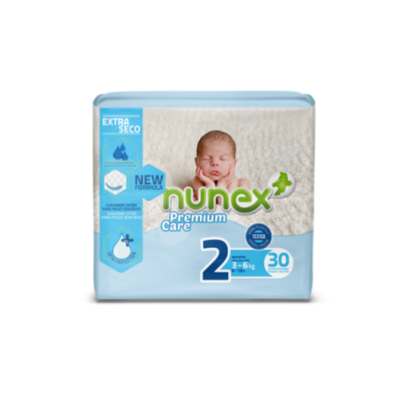 PAÑALES NUNEX PREMIUM CARE T2 (3-6 kg) - 30 UNDS | NUNEX | Pañales ...