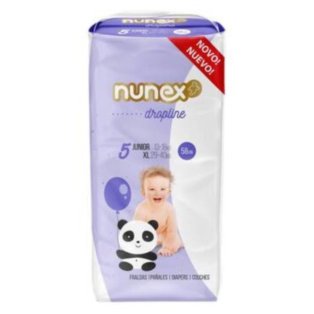 PAÑALES BEBE NUNEX ACTIVE DRY T5 (13-18 kg) - 58 UNDS | NUNEX | Pañ...